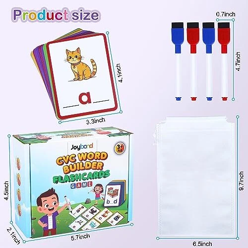 SHORT VOWEL SPELLING Flashcards, CVC Sight Words Handwriting Cards ...