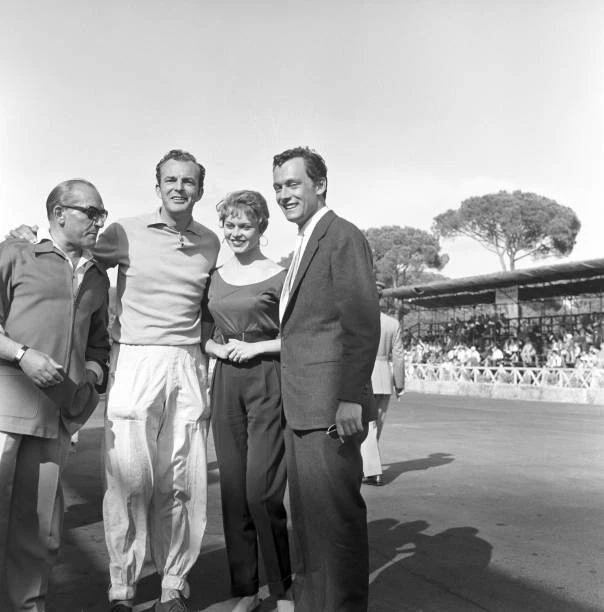BRIGITTE BARDOT AND French actor Jean-Louis Trintignant 1956 OLD PHOTO ...