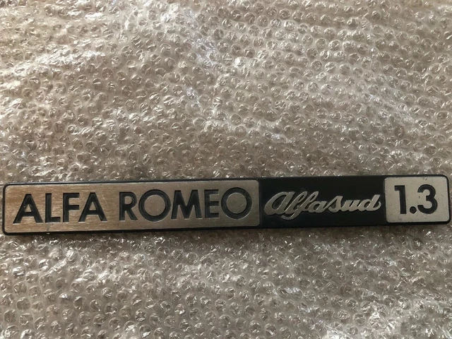 GENUINE ALFA ROMEO Alfasud 1.3 Badge Logo Script- Classic Car- Rare- No ...