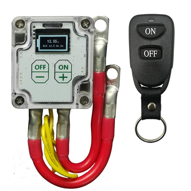 CAR BATTERY DISCONNECT Relay Master Kill Cut-off Switch Wireless Remote ...