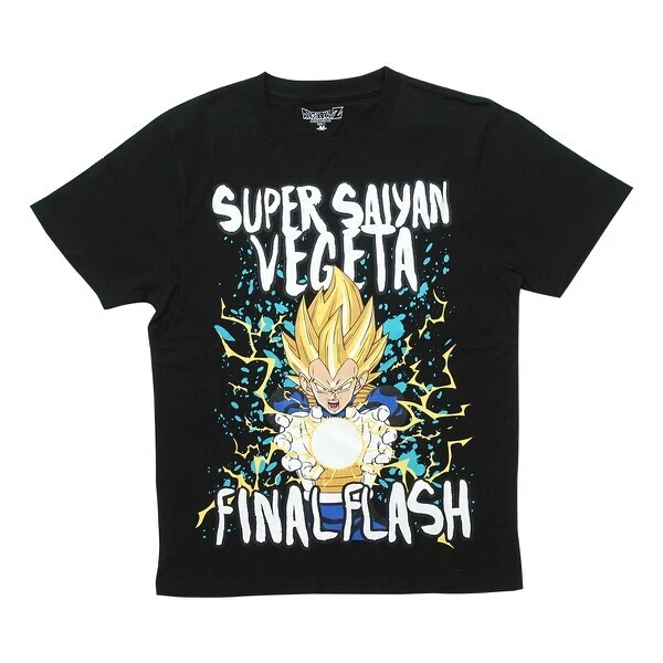 FINE PLUS 22843089 Dragon Ball Vegeta Final Flash T-shirt BLACK L size ...