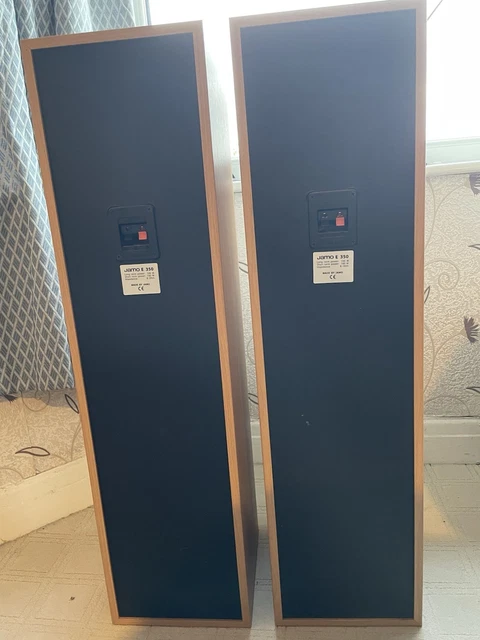 JAMO E 350 Floorstanding Speaker Pair 2.0 100W RMS 8 Ohm Wired Wood £52 ...