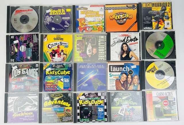 LOT OF 20X Vintage CD-ROM Computer games - Macontosh/Microsoft $24.95 ...