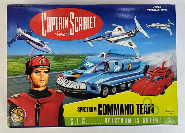 VINTAGE GERRY ANDERSON Captain Scarlet Spectrum Command Team – Complete ...