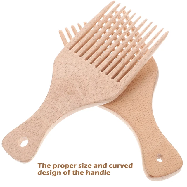 HOLZKAMM AFRO HAARE Kamm Hair Hebekamm Männer EUR 6,85 - PicClick FR