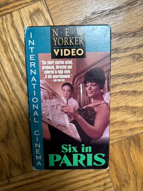 SIX IN PARIS (1965) VHS New Yorker Video OOP French Art Film Anthology ...