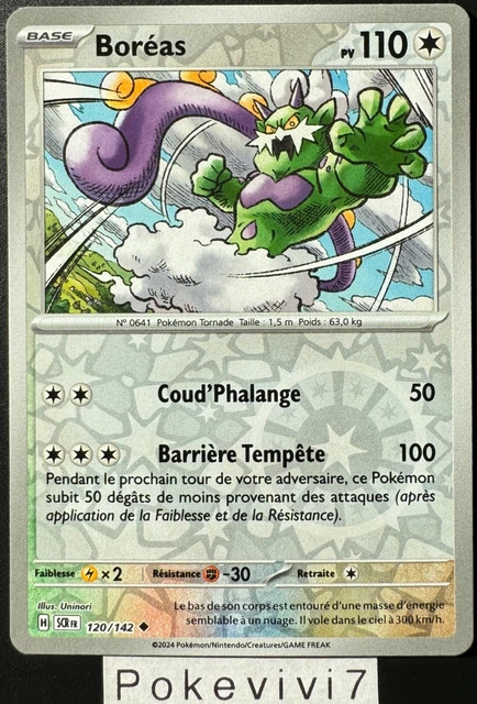 CARTE POKEMON BOREAS 120/142 REVERSE EV7 Ecarlate et Violet 7 SCR FR ...
