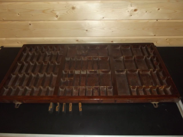 LARGE ANTIQUE WOODEN Printing Press Tray and 6 Printing Blocks. £70.00 ... LARGE ANTIQUE WOODEN Printing Press Tray and 6 Printing Blocks. £70.00 ...