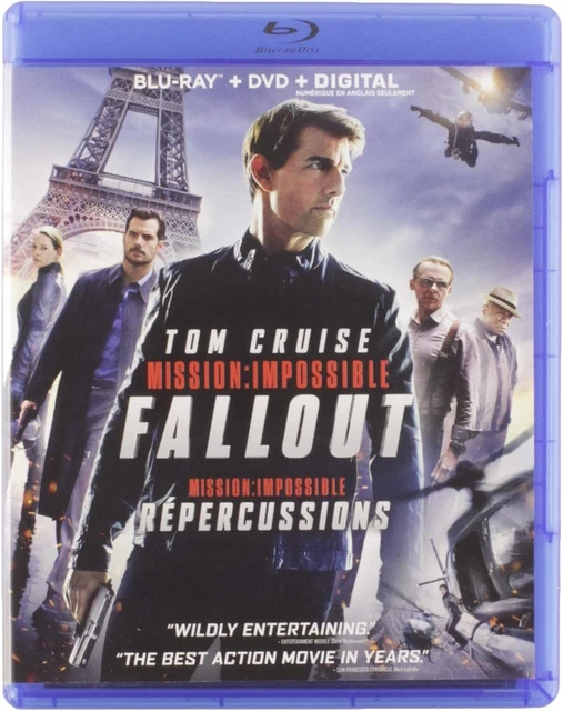 MISSION : IMPOSSIBLE Fallout (Blu ray 3 Disc Set Bilingual) $13.85 ...