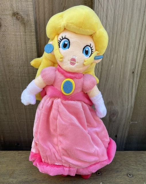 26CM PRINCESS PEACH Super Mario Bros Soft Doll Plush Stuffed Toy Kid ...