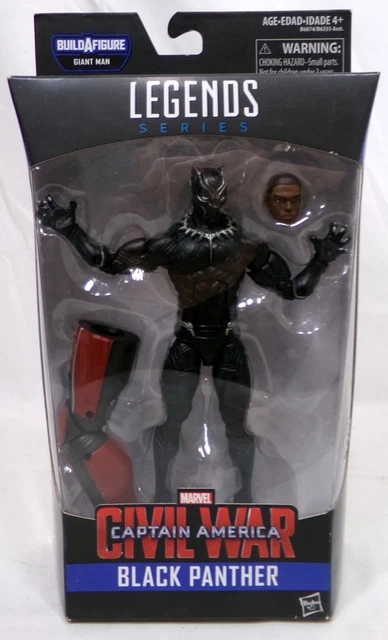 MARVEL LEGENDS GIANT Man Civil War Black Panther Figura 6" Hasbro 2015 ...