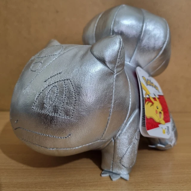 POKEMON 25TH CELEBRATIONS 25 Years 8 Inch Silver Bulbasaur Plush New ...