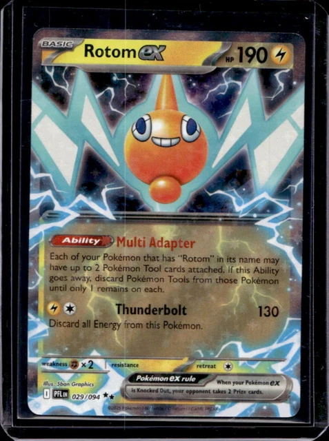 2025 POKEMON PHANTASMAL Flames PFL EN Rotom ex Double Rare #029/094 £0. ...