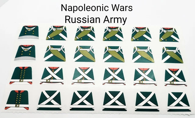 CUSTOM PRECUT TORSO STICKERS for LEGO RUSSIAN ARMY INFANTRY MINIFIGURE ...