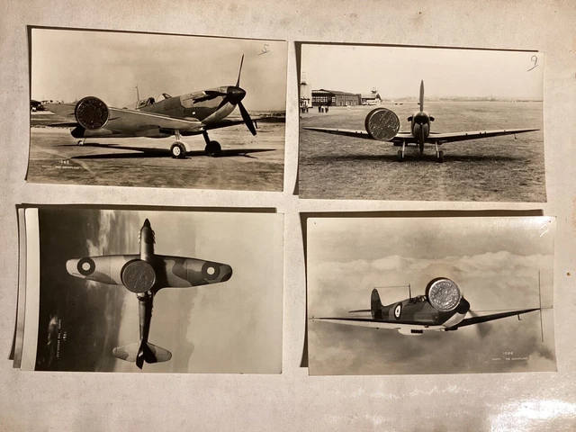 7 WW2 RAF SUPERMARINE SPITFIRE POSTCARDS aircraft airplane aeroplane ...
