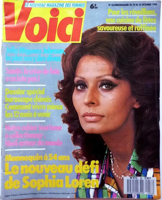 MAG 1988: SOPHIA LOREN_ANNABEL & BERNARD BUFFET_JULIA MIGENES_CLAUDE ...