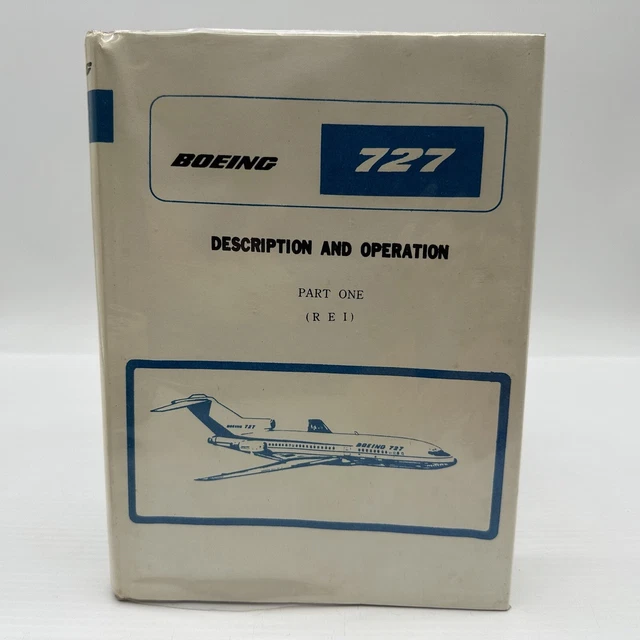 BOEING 727 ORIGINAL 1960s Description And Operating Operation Manual ...