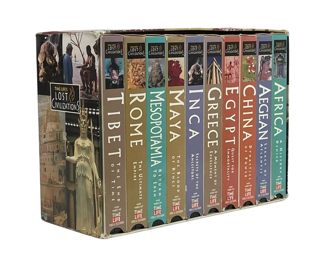 RARE TIME LIFE Lost Civilizations Complete 10 VHS Collection Set 1995 £ ...