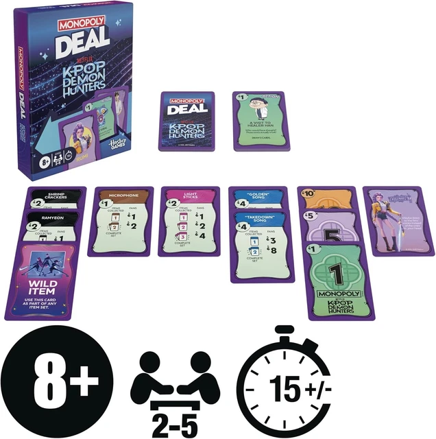 MONOPOLY DEAL: KPOP Demon Hunters Card Game $25.83 - PicClick CA
