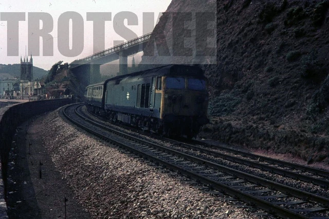 35MM SLIDE BR British Rail Diesel Loco Class 50 50037 Teignmouth 1976 ...