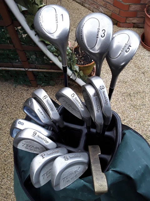 DAIWA TR2 DRIVER, 3-5 Woods; Sundridge Irons Set; Putter; Hippo G Bag ...