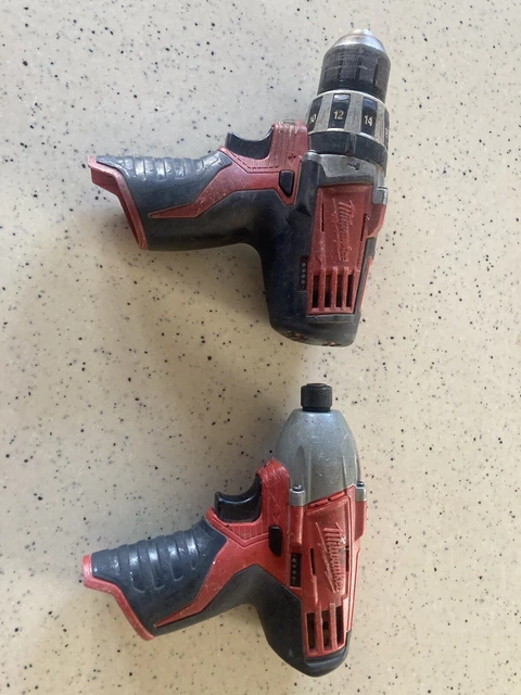 MILWAUKEE 12V C12PD Drill, C12ID Impact Driver £15.00 - PicClick UK