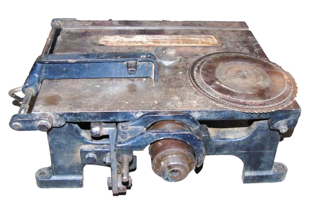 VINTAGE A. COOKSLEY Small Cast Iron Saw Bench Stationary / Steam ...