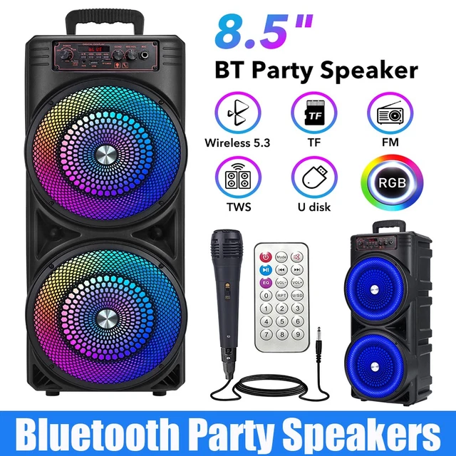 2025 PORTABLE BLUETOOTH Speakers Sub woofer Heavy Bass Sound System ...