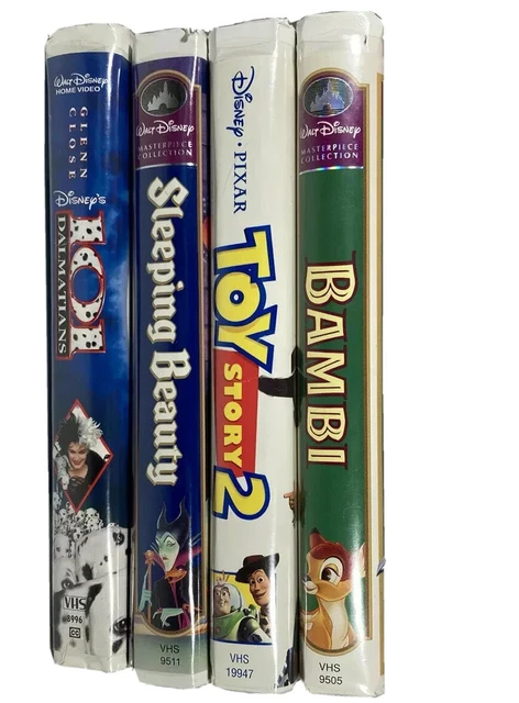 DISNEY/PIXAR VHS BUNDLES Bambi, 101 Dalmatians, Toy Story 2, Sleeping ...