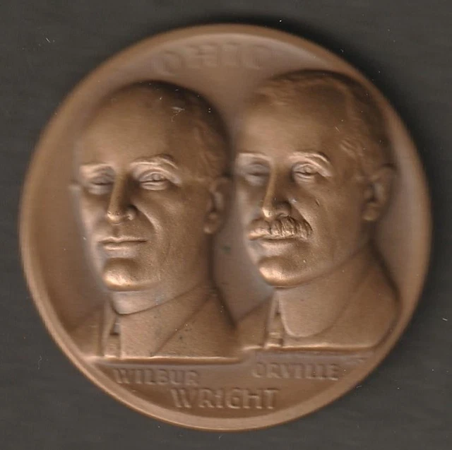 MEDALLIC ART CO. The Wright Brothers Haute Médaille De Relief --- Xffv ...