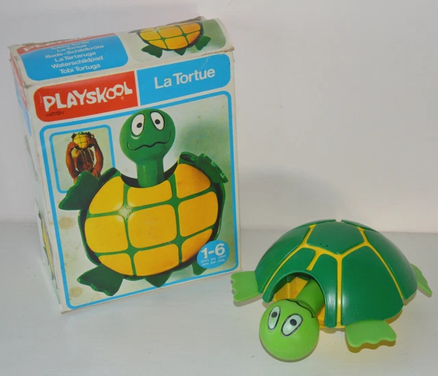 ANCIEN JOUET D'ÉVEIL PLAYSKOOL TORTUE BAIN TUBBY TURTLE Vintage 1983 ...
