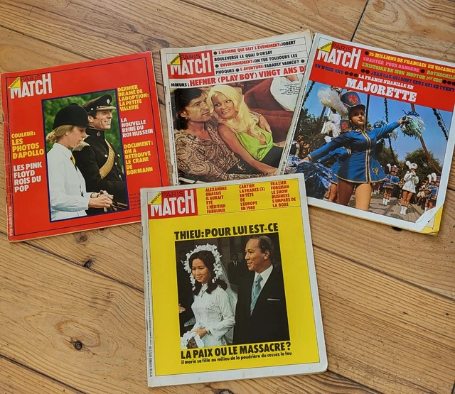 LOT DE 4 Magazines Paris Match Année 1973 1974 EUR 3,00 - PicClick FR