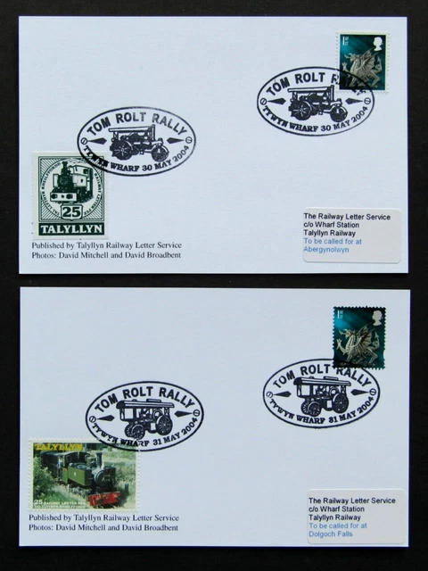 TALYLLYN RAILWAY TOM Rolt Rally PPCs Steamroller Showman Eng TR74 30-31 ...