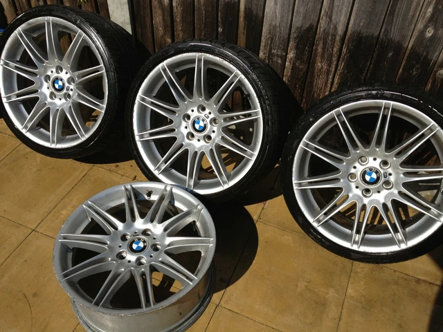 GENUINE OEM BMW M-Sport Alloy Wheels 19 inch and Bridgestone Tyres READ ...