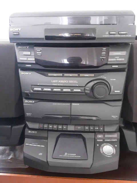 SONY LBT-XB 20 Stereo Stacking System Including Turntable £20.00 ...
