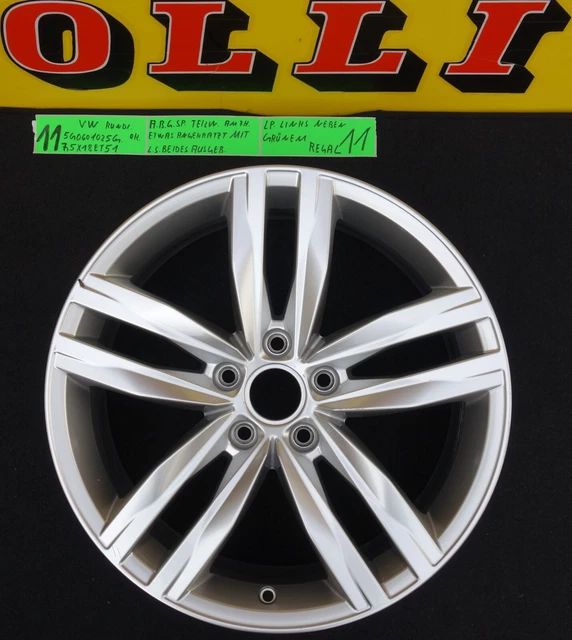 ORIGINAL VW GOLF 7 VII GTI Durban Alufelge 5G0601025G 7,5x18 H2 ET51 ...