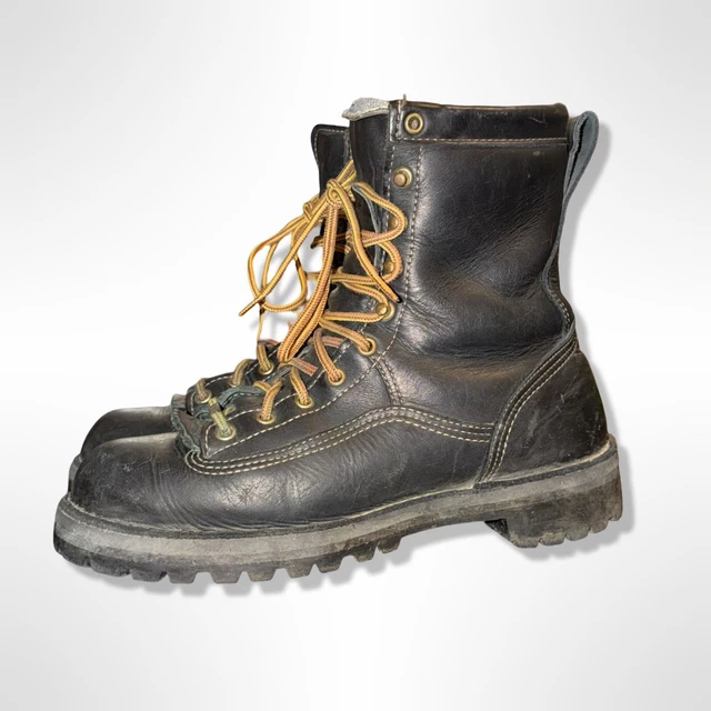 DANNER USA RAIN Forest 14100 Black Leather Gore-Tex Insulated Work ...