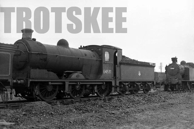 LARGER NEGATIVE BR British Railways Steam Loco 64530 Class J35/4 1959 ...
