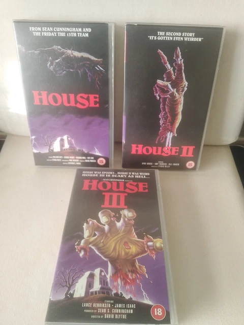 HOUSE VHS HORROR Films 1,2,3 bundle 1998 £23.99 - PicClick UK