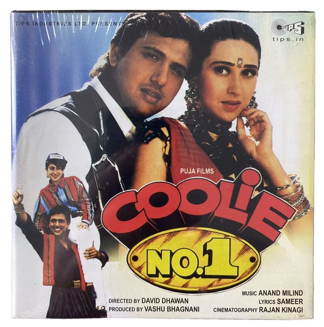 ‘COOLIE NO 1’ (1995) - Bollywood Soundtrack CD - Govinda, Karisma ...