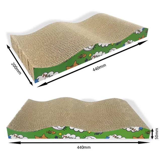 ZODIAC CAT SCRATCHER Wave: Durable Corrugated Cardboard, Eco-Friendly ...