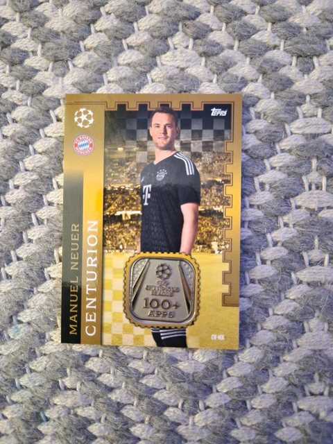 MANUEL NEUER CENTURION Champions League Match Attax 2023/2024 Card ...