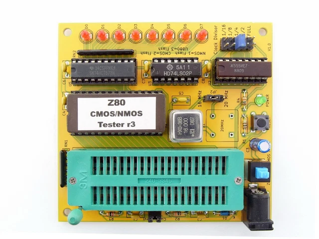 Z80 CPU TESTER, Can determine CMOS NMOS variants £29.99 - PicClick UK