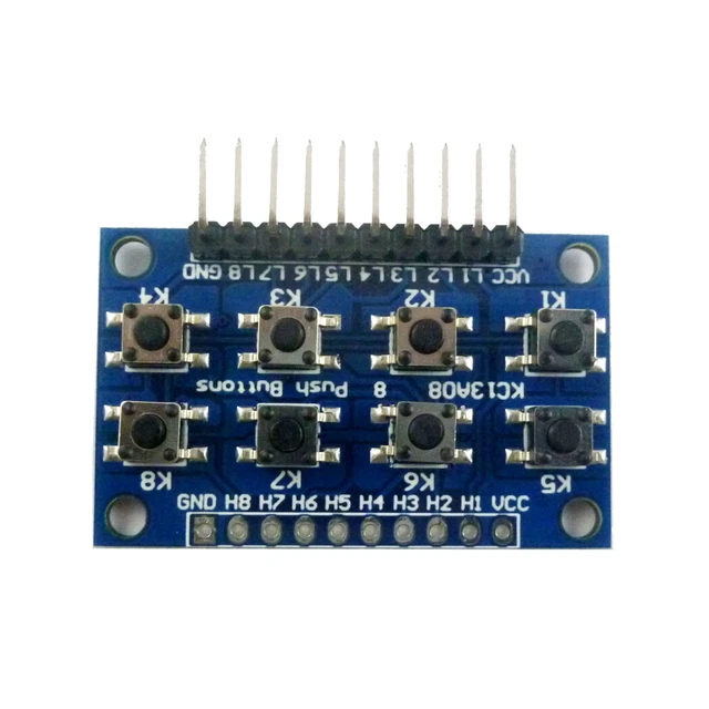 8 Button High Level Push Buttons 8 Keyboard Keypad Mcu Io For Arduno Stm32 1498 Picclick Au