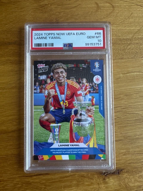 2024 TOPPS NOW Uefa Euro Lamine Yamal Youngest Player to Win Final £94. ...