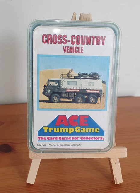 RARE ACE TRUMP Game Cross-Country Vehicles 1970s Complete Top Trumps £4 ...