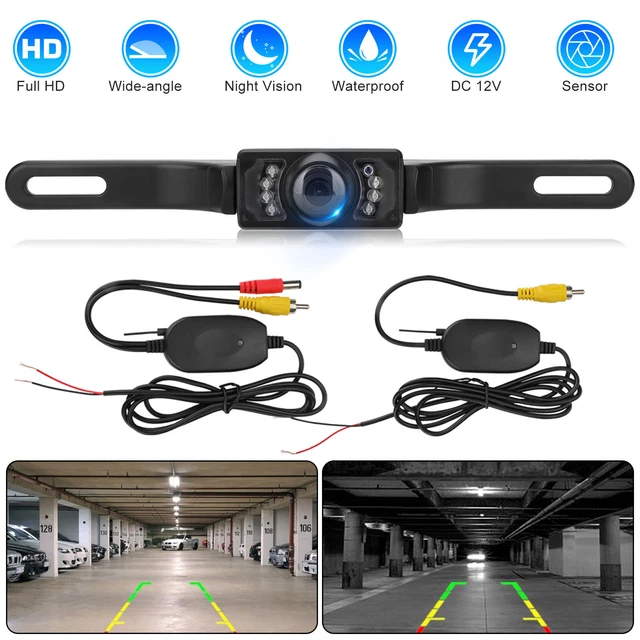 CAR TRUCK WIRELESS Rear View Reverse Backup Parking Camera Kit IR Night ...