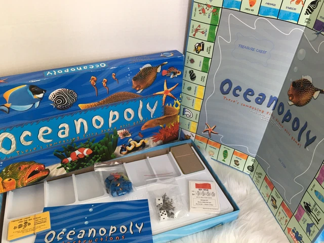 OCEANOPOLY OCEAN-OPOLY MONOPOLY Fishy Game Fish Game £16.62 - PicClick UK