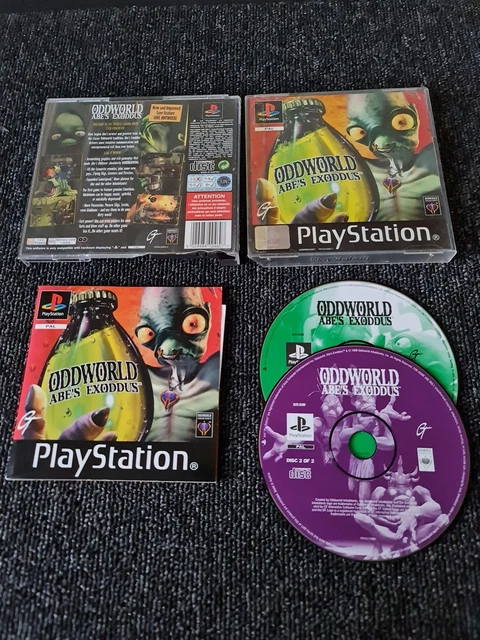 Oddworld Abes Exoddus Sony Playstation Ps1 Complete Pal £19 99