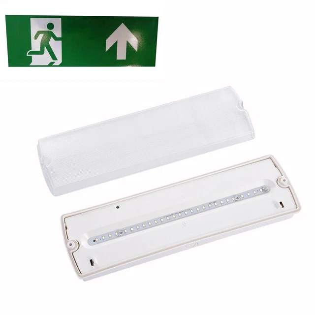 LED EMERGENCY LIGHT Bulkhead Exit Sign IP65 Maintained OR Non ...